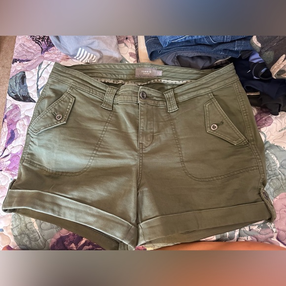 torrid | Shorts | Torrid Army Green Colored Shorts | Poshmark